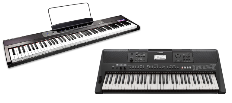 Difference between a keyboard and a piano? www.learnbluespiano.com