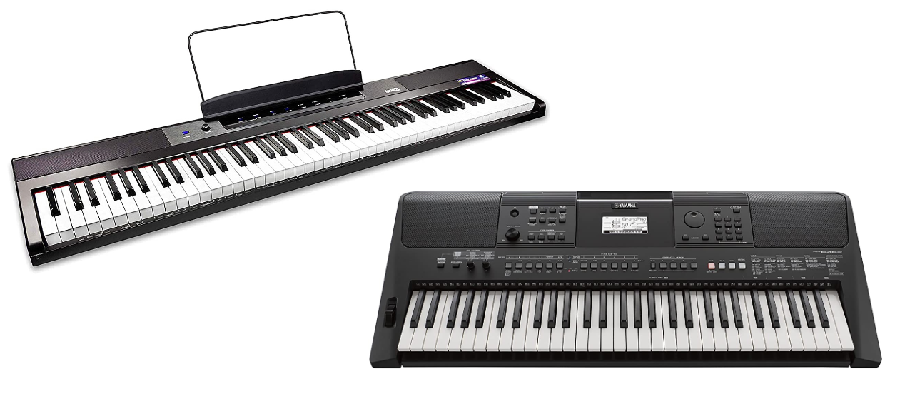 Difference between a keyboard and a piano? www.learnbluespiano.com